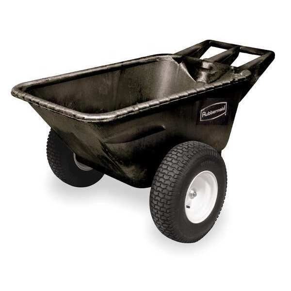 Rubbermaid Commercial Big Wheel Cart Hd 14 Cu Yd 700 Lb Black Fg564210bla Zoro