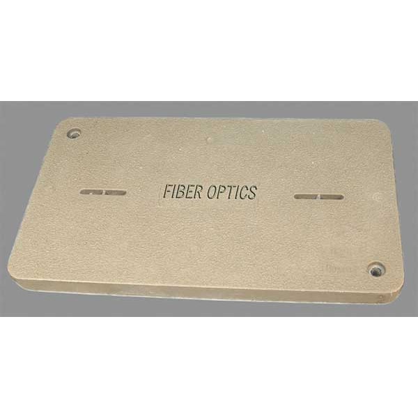 Quazite Underground Enclosure Cover, Fiber Optics Logo, 17-1/2 in. W x ...