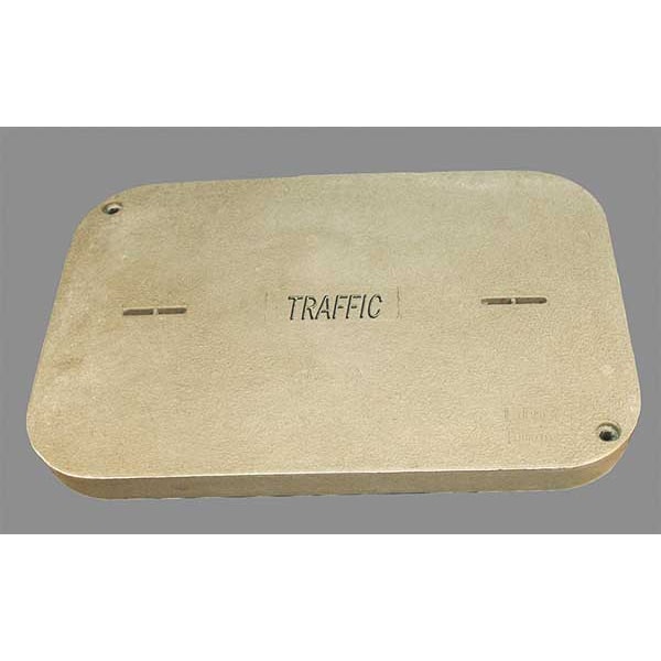 Quazite Underground Enclosure Cover, Traffic Logo, 24 in. W x 35-5/8 in ...