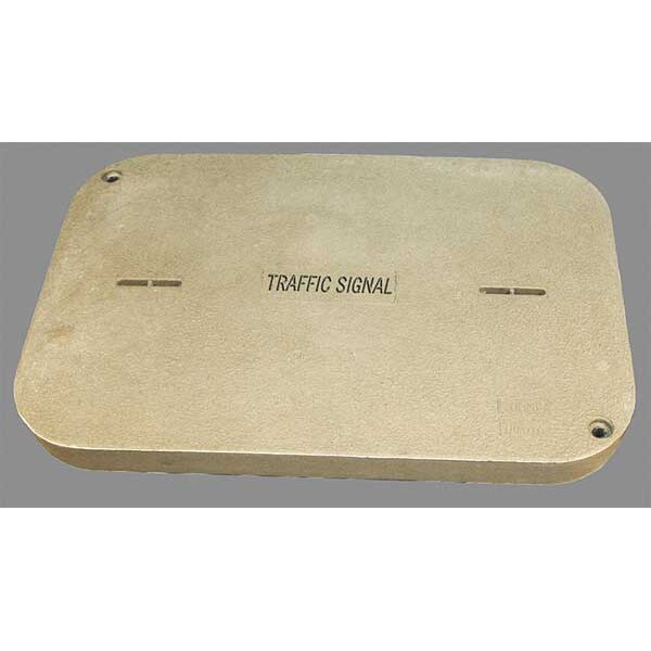 Quazite Underground Enclosure Cover, Traffic Signal Logo, 3 in. H x 24 ...