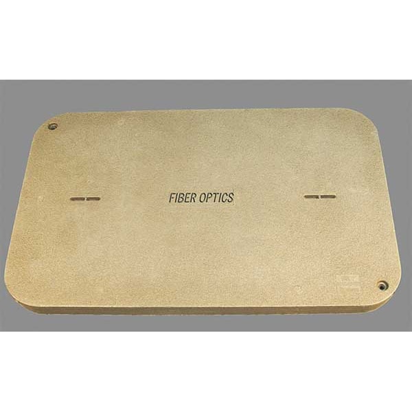 Quazite Underground Enclosure Cover, Fiber Optics Logo, 3 in. H x 30 in ...