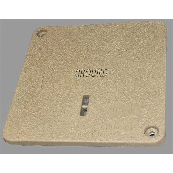 Quazite Underground Enclosure Cover, Ground Logo, 1 in. H x 12 in. W x ...