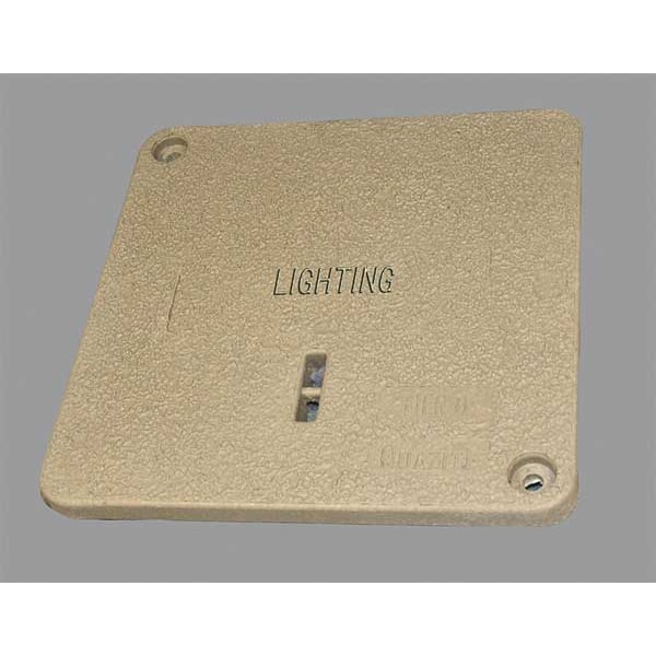 Quazite Underground Enclosure Cover, Lighting Logo, 12-13/16 in. W x 12 ...