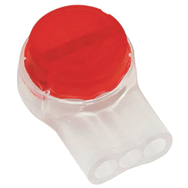 Corning Insulation-Displacement Wire Connector, 19 AWG Max, 3 Port, Red ...