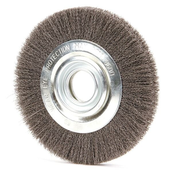 Westward Wire Wheel, 10" Dia, Steel, 0.0140 Wire 4EDR3 | Zoro