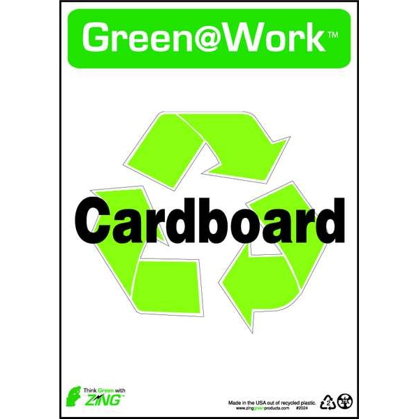 Zing Green@Work, Green@Work(TM) Cardboard, 10" W x 14" H, Rectangle ...