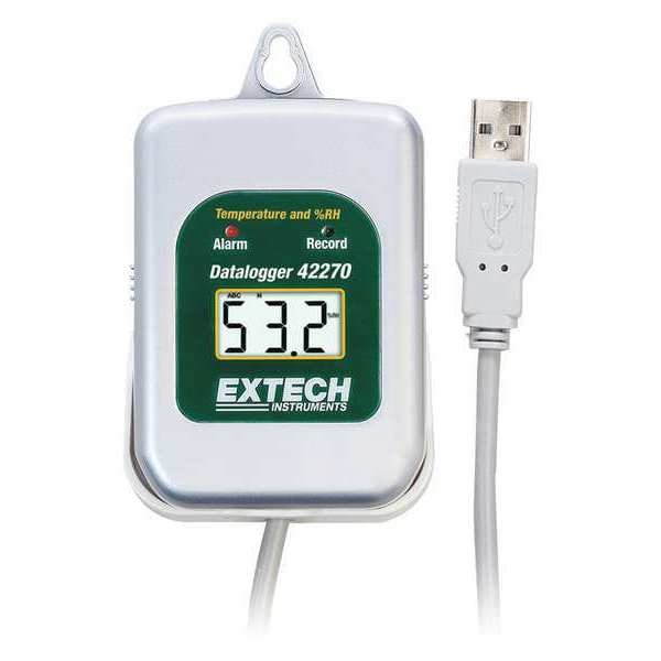 Extech Data Logger, Temperature and Humidity 42275 | Zoro