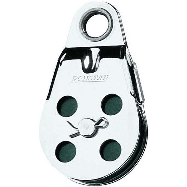 Ronstan Wire Block, Wire Rope, 1/4 in Max Cable Size, 1,870 lb Max Load ...