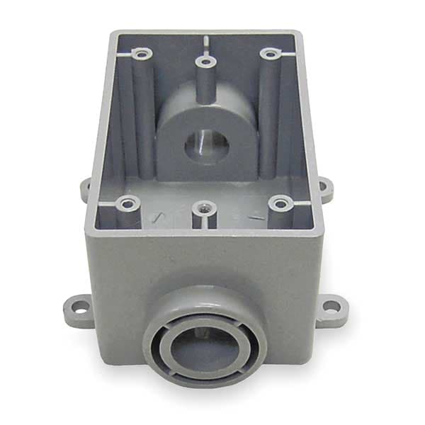 Cantex Weatherproof Electrical Box, 21 cu in, FSC Box Type, 1 Gang, PVC ...