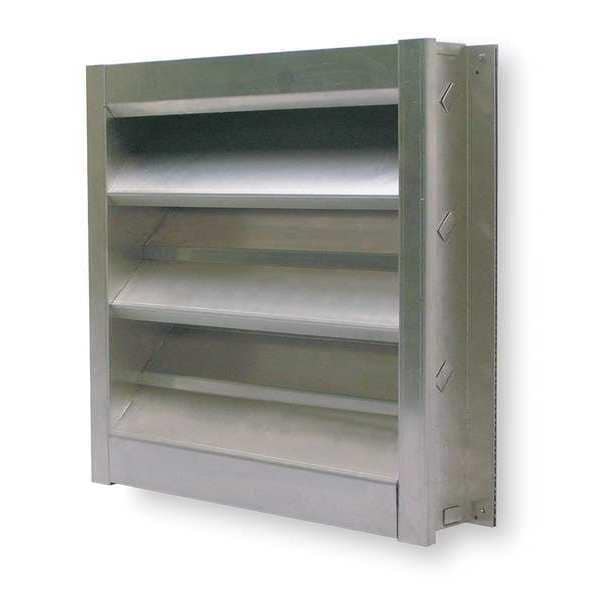 Dayton Intake Louver, Fixed, 3003 Aluminum 53DR08 | Zoro