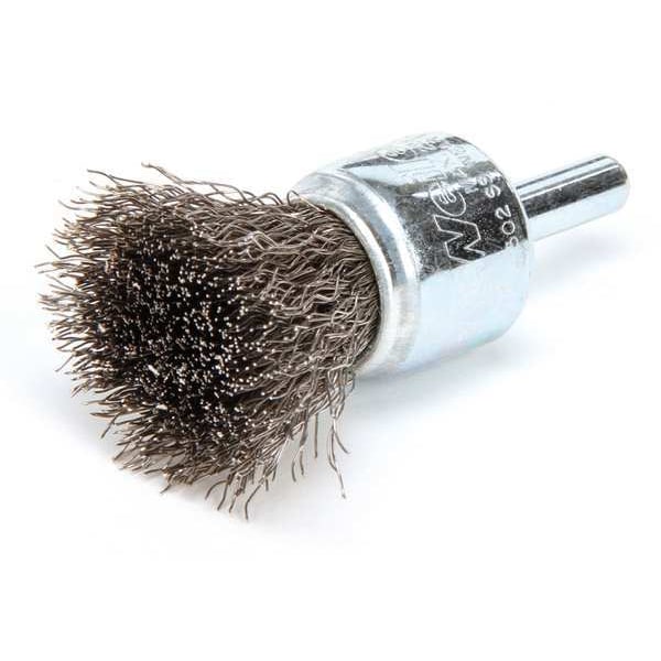 Weiler Crimped Wire End Wire Brush, Stainless Steel 90189 | Zoro