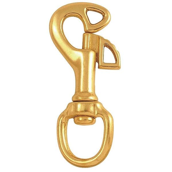 Lucky Line Slide Bolt Spring Snap, L 3 5/8 In 4GGL3 | Zoro