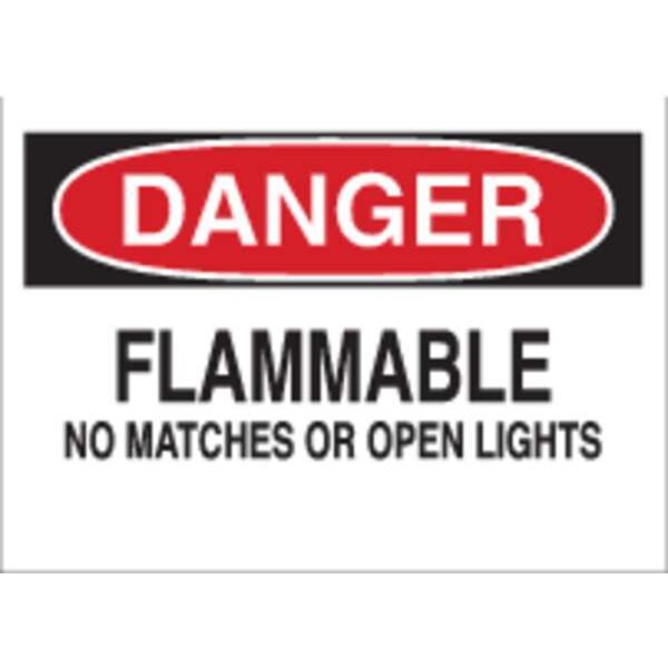 Brady Danger Sign, 7" Height, 10" Width, Aluminum, Rectangle, English ...