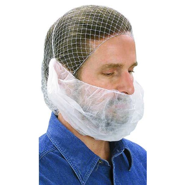 Cellucap Beard Restraint Cover, Polypropylene, Universal Size, White ...