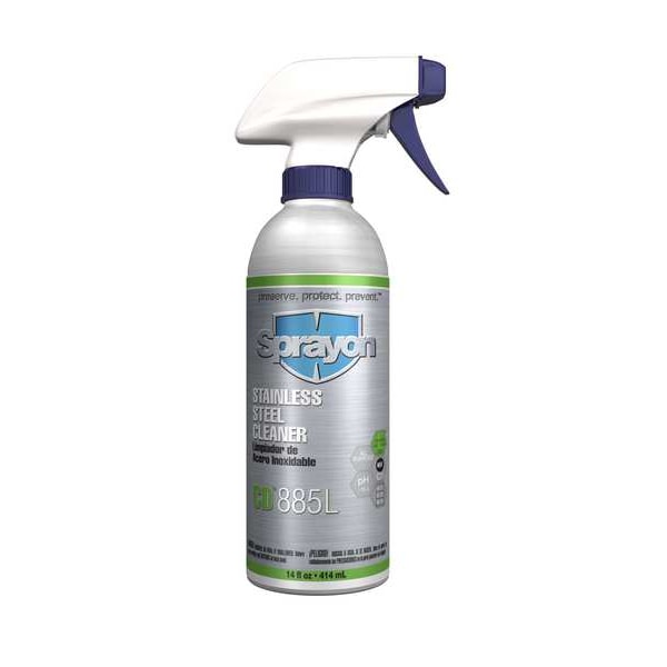 Sprayon Stainless Steel Cleaner, 14 oz SC0885LQ0 | Zoro
