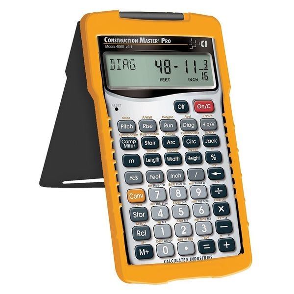 Calculated Industries 4065 $49.95 Construction Calculator, Pro, 5 5/8x3 ...
