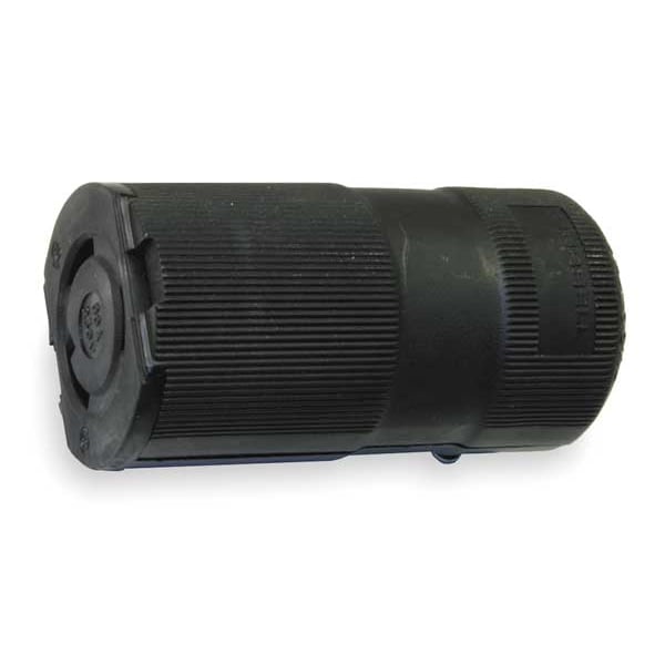 Hubbell 30A Midget Locking Connector 2P 3W 240VAC L6-30R BK HBL2623VBK ...