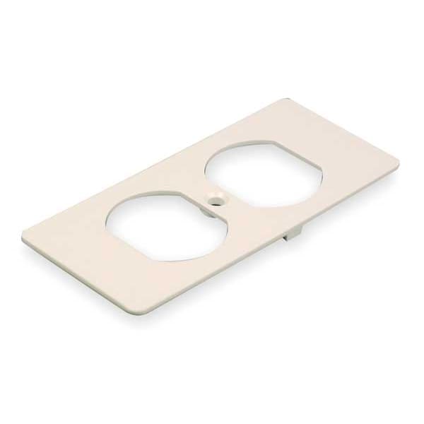 Legrand Duplex Receptacle Cover, Ivory 5507D | Zoro