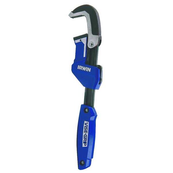 Irwin 11 in L 2 1/4 in Cap. Alloy Steel Quick Adjusting Pipe Wrench ...