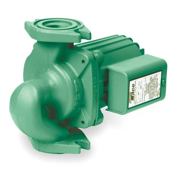 Taco HVAC Circulating Pump, 1/8 hp, 115V, 1 Phase, Flange Connection 0010-F3-1IFC | Zoro