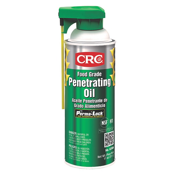 Crc Food Grade Penetrating Oil, H1 Food Grade, 32 to 300 Degrees F, 11 ...