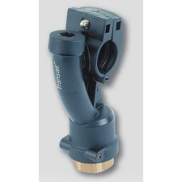 Transair Threaded Drop Bracket, Polyamide, Black 6663 40 22 | Zoro