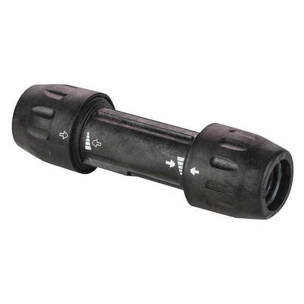Transair Union Connector, Polyamide, Black 6606 25 00US | Zoro