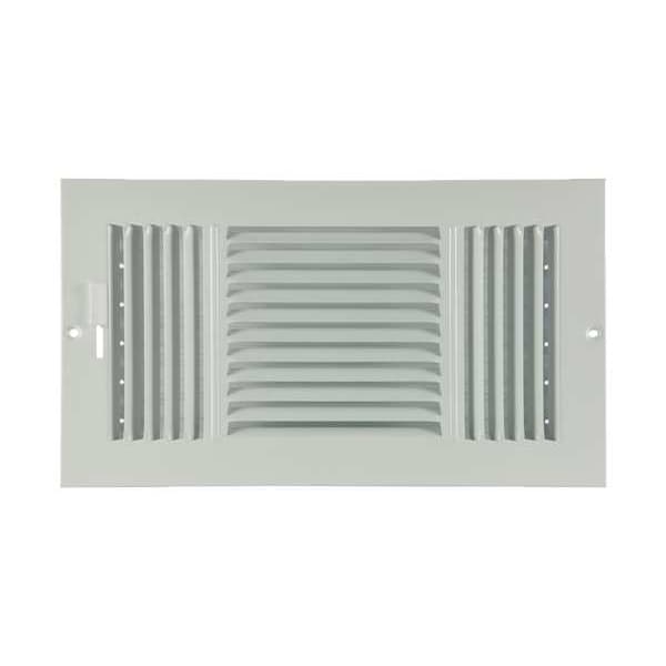 Zoro Select Ceiling/Wall Register, 13-3/4 in W x 7-3/4 in H x 1-1/8 in ...