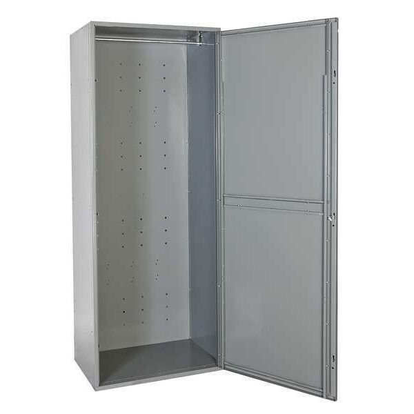 Hallowell Uniform Exchange Locker, (1) Wide, (1) Tier, Steel, Dark Gray ...