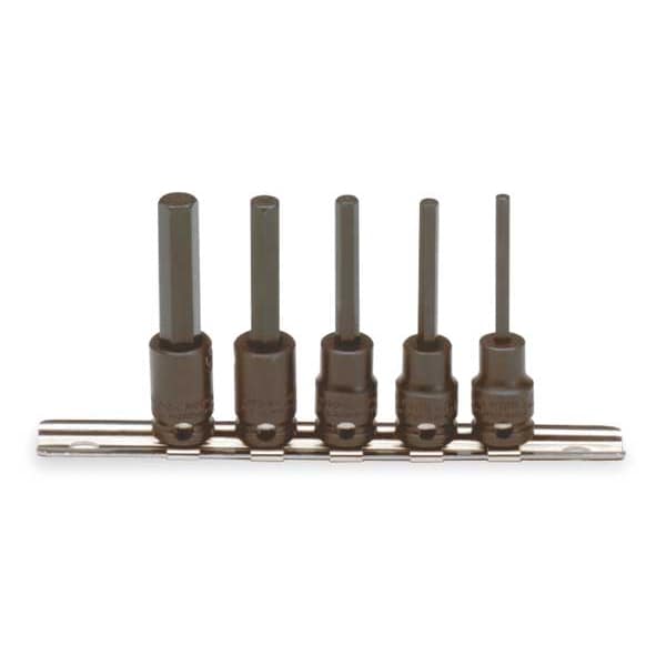 Proto 3/8" Drive Hex Bit Impact Socket Set, Metric, 5 pcs J72252 | Zoro