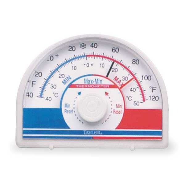 Taylor Analog Thermometer, -40 to 120 Degree F, -40 to 120 Degr. F 5422 ...