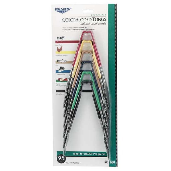 Vollrath Utility Tong, Multi-Colored Set 4780911 | Zoro