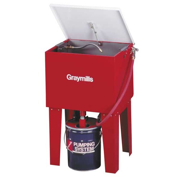 Graymills Parts Washer, Solvent, 5 Gal, Length 24 In H42RN | Zoro