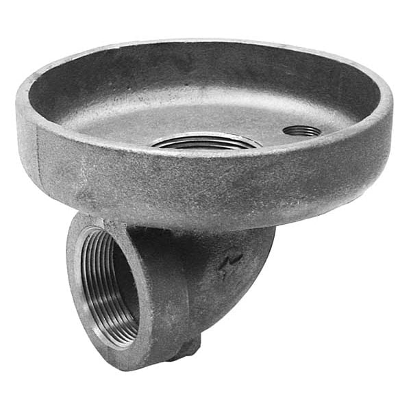 Anvil FNPT, Cast Iron 90 Degree Safety Valve Discharge Elbow, Class 125 ...