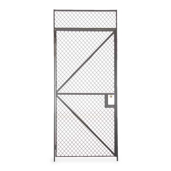 Folding Guard Wire Partition Hinged Door, 4 ft x 8 ft HS7 408R CYL | Zoro