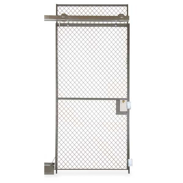 Folding Guard Wire Partition Sliding Door, 8 ft x 8 ft SSF 808 CYL | Zoro