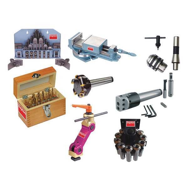 Dayton Milling Machine Starter Kit, R 8, 99 Pc 4LEY1 | Zoro