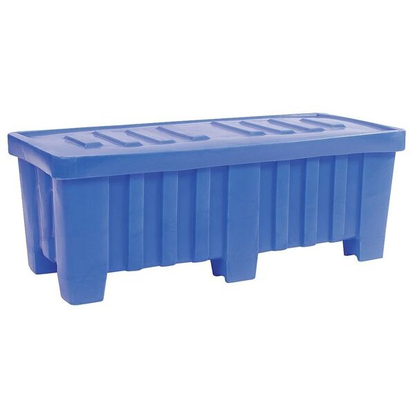 Myton Industries Blue Bulk Container, Plastic, 7 cu ft Volume Capacity ...