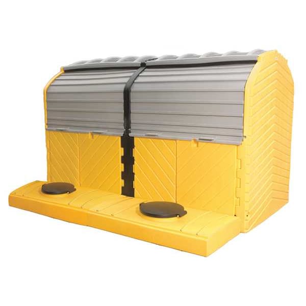 Ultratech Covered Twin IBC Containment Unit, 280 gal Spill Capacity ...