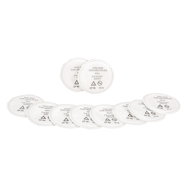 MSA Filter, Threaded, N95, Black, 50 PK, NIOSH (816661) | Zoro