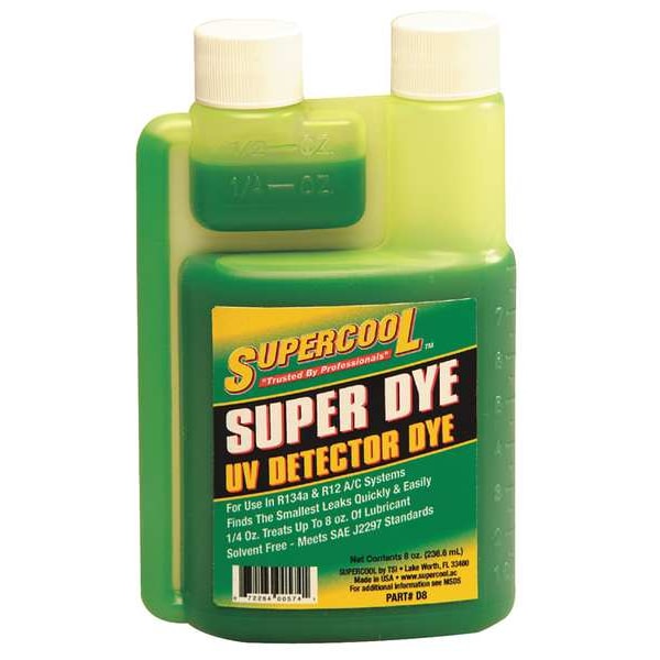 Supercool A/C Leak Detection Dye, 8 Oz D8 | Zoro