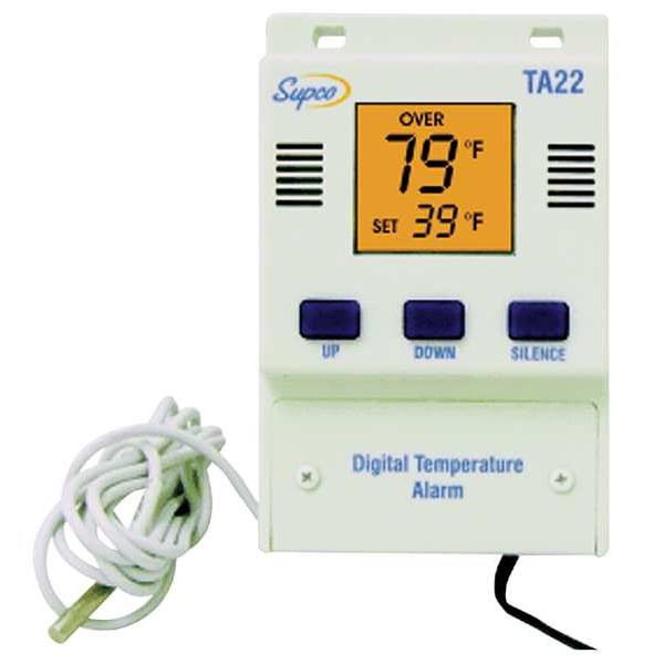 Supco Temperature Alarm with Display, Digital TA22 | Zoro