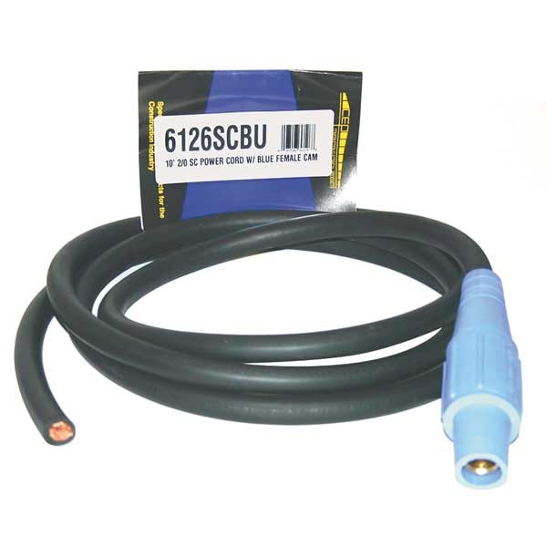 Southwire Cam Lock Power Cord, 200A, 600VAC, Rubber 6126SCBU | Zoro