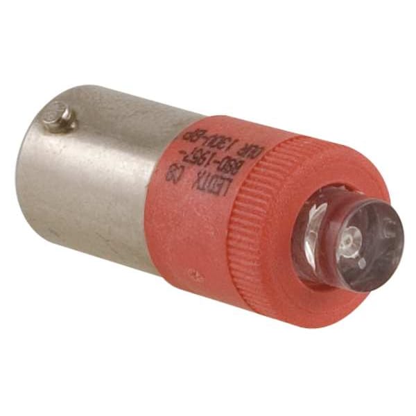 Schneider Electric Miniature LED Bulb, BA9s Base, Red DL1CJUS1204 | Zoro