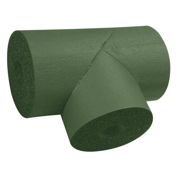 K-Flex Usa 2" x 59/64" Elastomeric Tee Pipe Fitting Insulation, 3/4" Wall 801-THF-068200 | Zoro