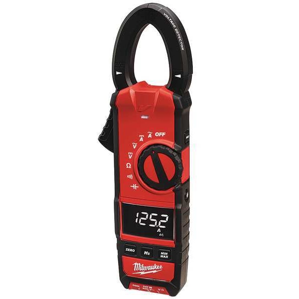 Milwaukee Tool Digital Clamp Meter, Reverse Black LCD, 600A A, 1.3 in ...