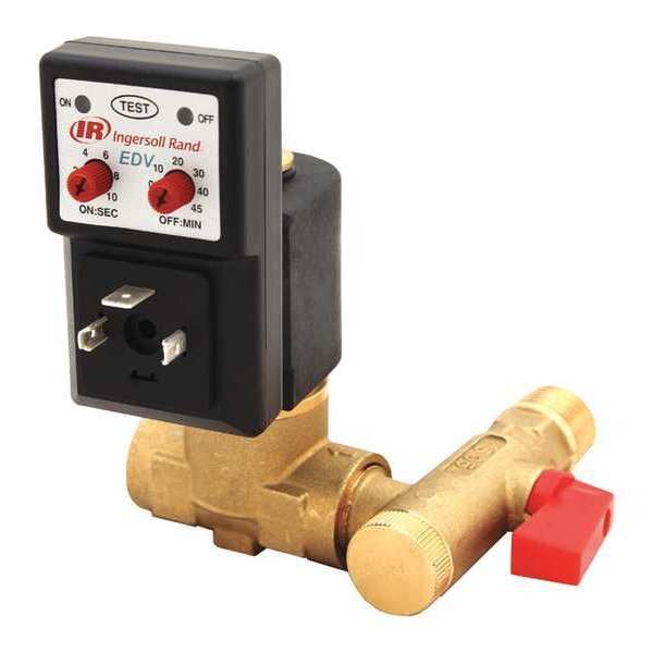 INGERSOLL RAND Auto Drain Valve,115V,1/4 In.,1.0 gpm (54410931) | Zoro