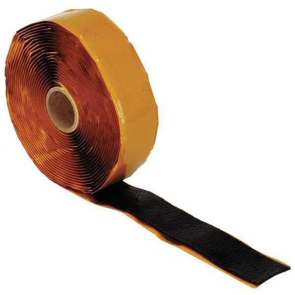 Zoro Select Butyl Tape, 30 ft Lg, 2 in Width, 1/8 in Thick, Bitumen ...