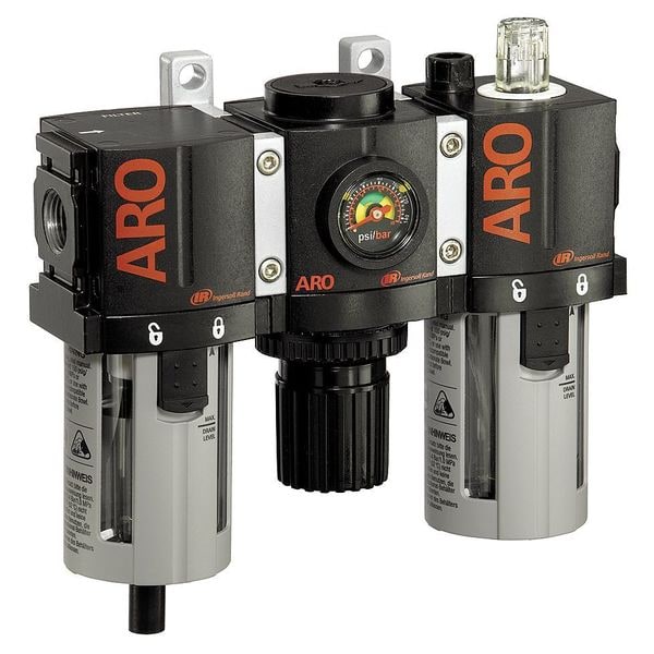 Aro Filter/Regulator/Lub., 3/8" NPT, 99 cfm C38331-810 | Zoro