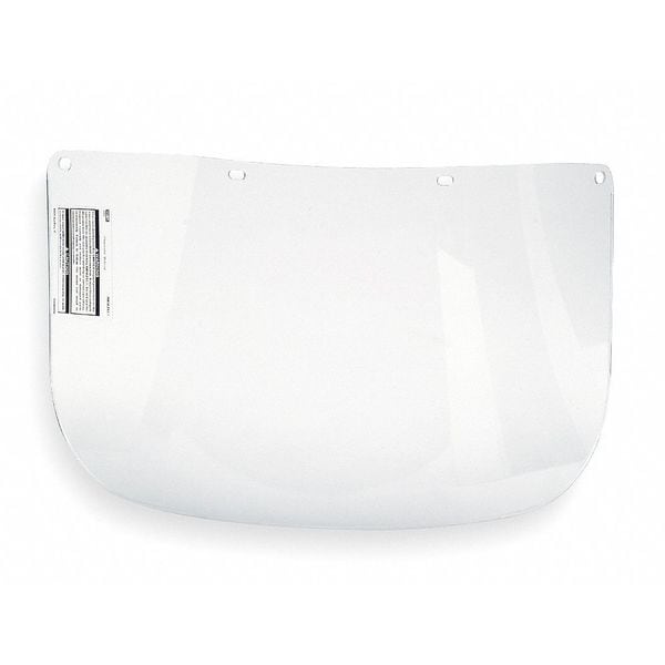 Msa Safety Faceshield Visor, Polycarb, Clr, 8x15-1/2in 10017934 | Zoro